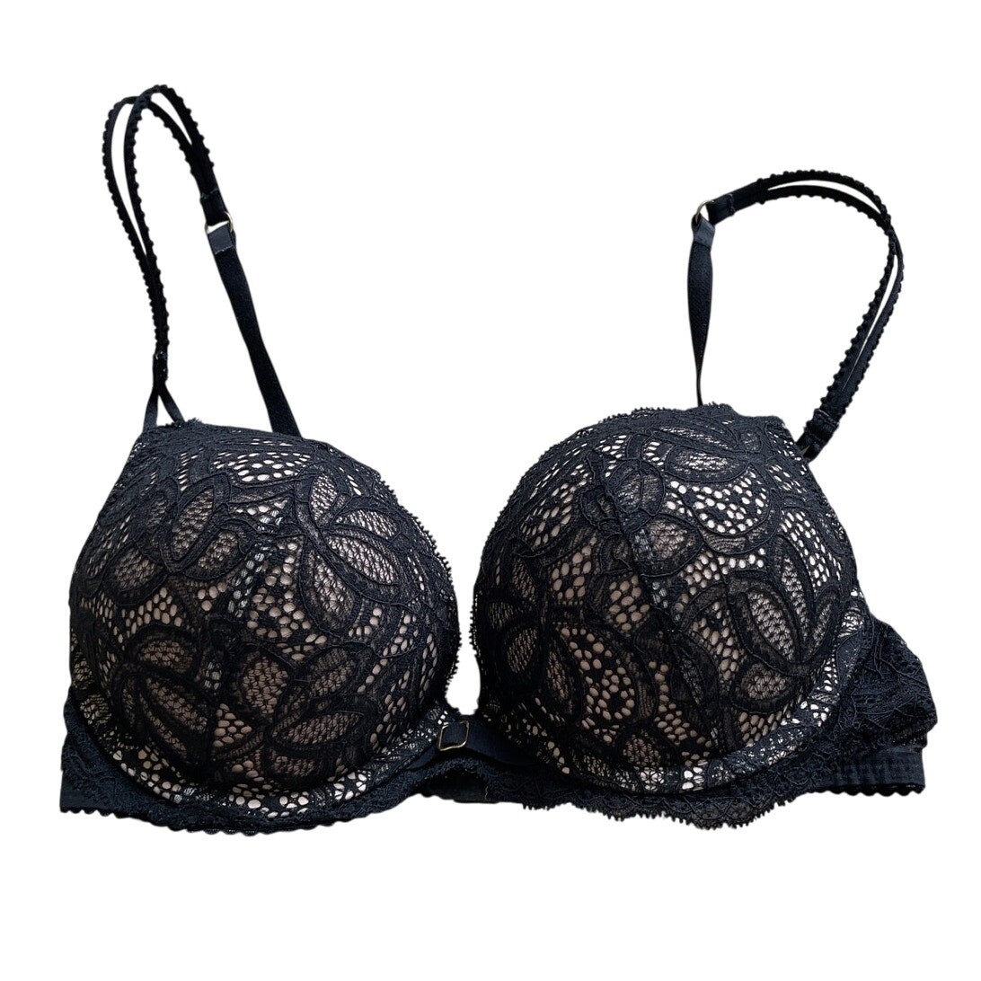 Black Lace Victoria's Secret Bombshell Bra 32B - Gem