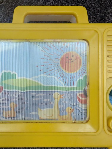 My Kids Wind Up Musical Television TV Toy Vintage 80s Retro Row Your ...