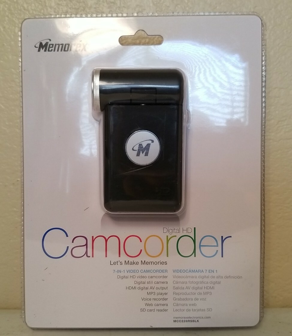 New Sealed Memorex Black Digital HD Video Photo Camcorder 7 In 1 Camera ...