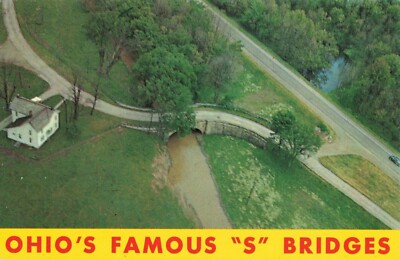 Postcard Ohio's Famous S Bridges Old Stone Arch Bridge | eBay