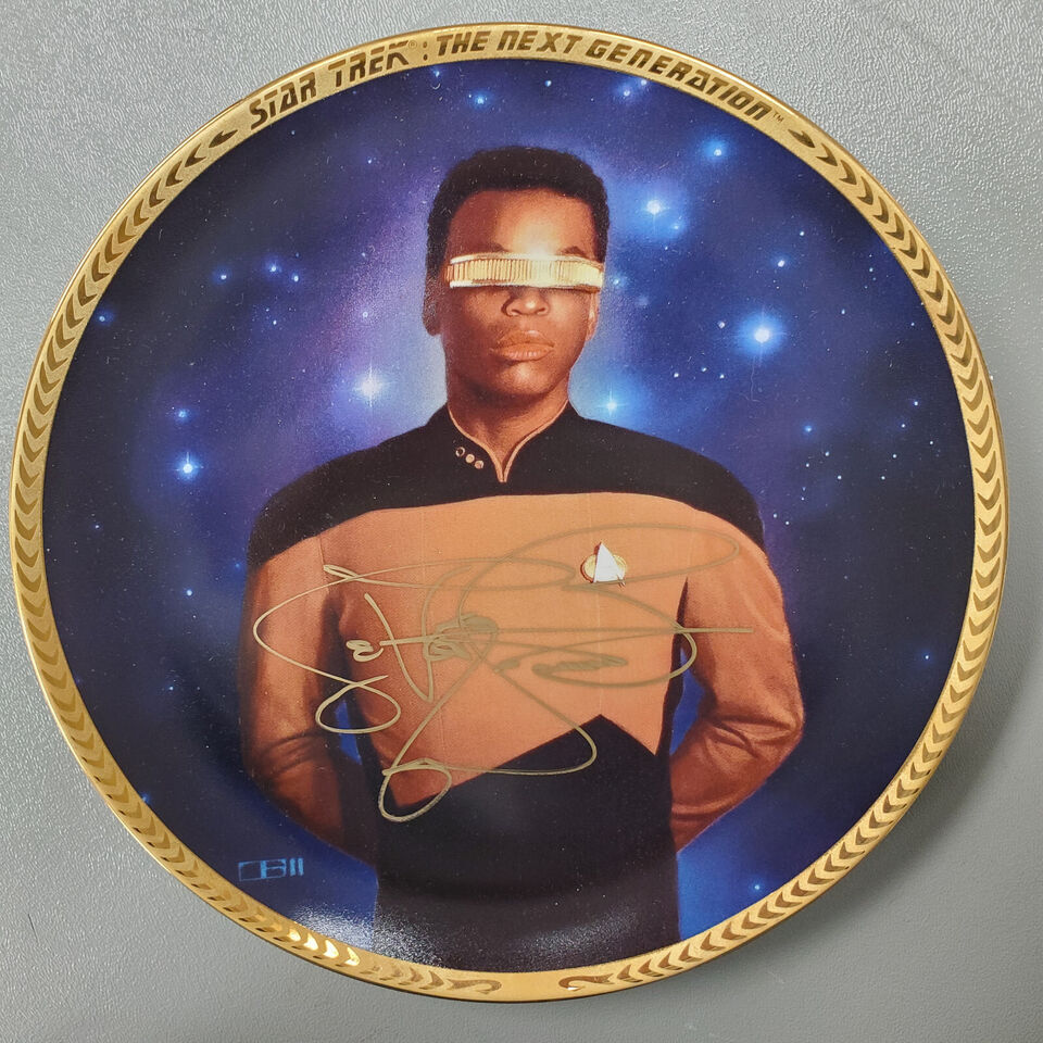 Star Trek:TNG Next Gen 5th Anniv Hamilton Plate Set- Autographed- Your ...