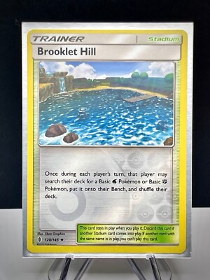 Pokémon TCG Brooklet Hill Sun & Moon: Guardians Rising 120/145 Reverse ...