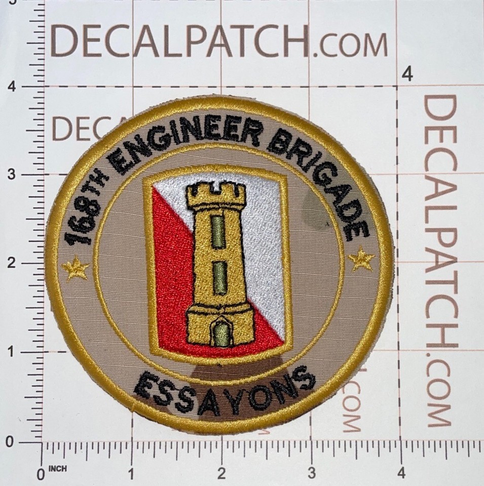 US Army DCU 168th Engineer Brigade "Essayons" Patch Hook Repro New B292 ...