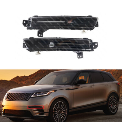 For Range Rover Velar 2018-2020 Pair Left Right Front Bumper Black Fog ...