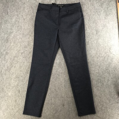 Andrew Marc Pants Womens Size 8 Blue Ponte Slim Mid Rise Casual Comfort ...