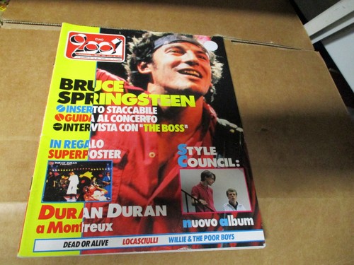 1985 BRUCE SPRINGSTEEN Italian Magazine CIAO 2001 A680 PB | eBay