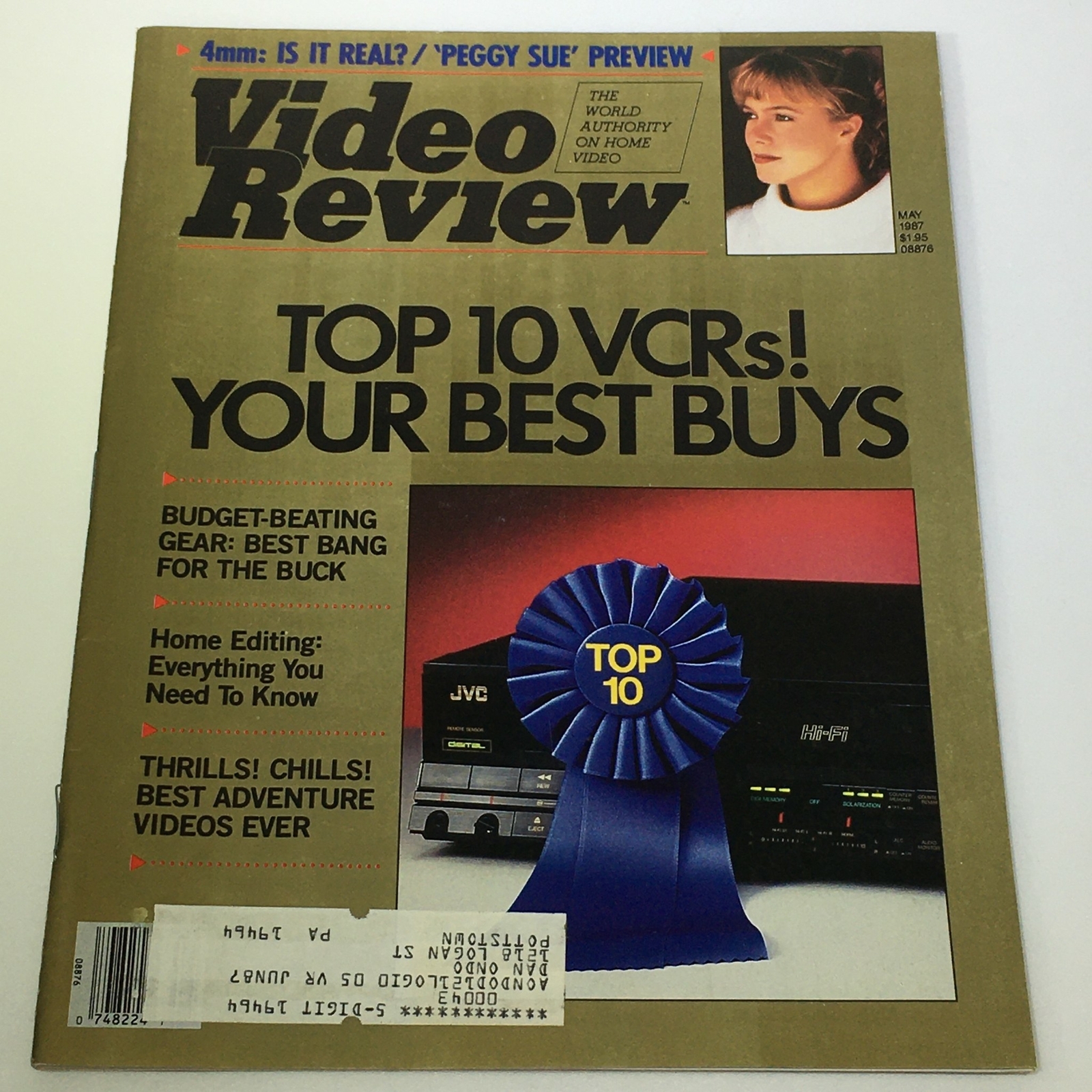 VTG Video Review Magazine May 1987 - Peggy Sue Preview / Best Adventure ...