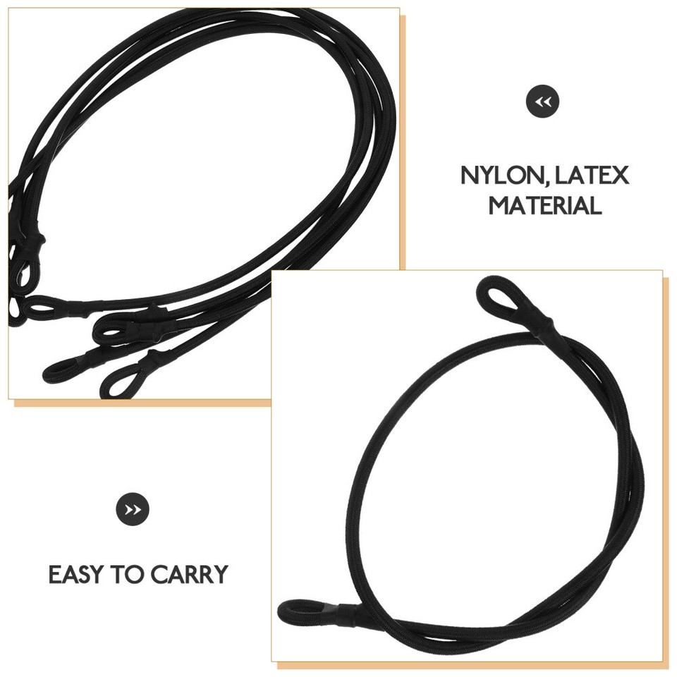 5 Pcs Elastic Rope Bungee Cords for Outdoor Tarps Tie Downs Travel ...