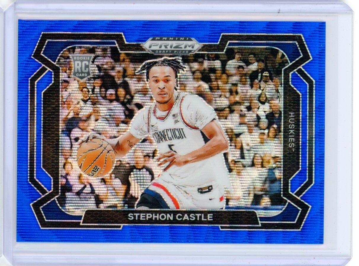 2024-25 Panini Prizm Draft Picks STEPHON CASTLE Variant Blue Wave RC ...