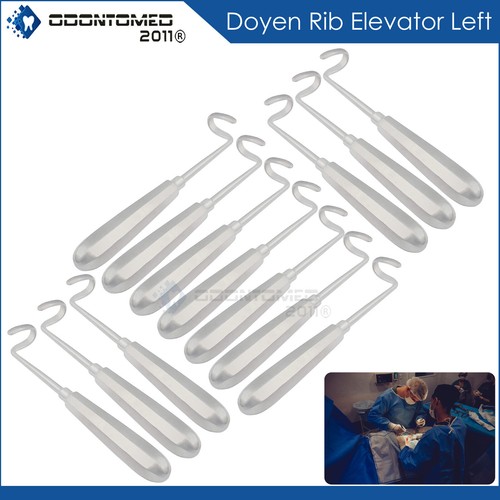 12 Doyen Rib Elevator Curved 7" Left Surgical Instruments | eBay