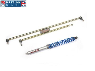 LAND ROVER DEFENDER TERRAFIRMA HEAVY DUTY STEERING BARS + RTC DAMPER ...