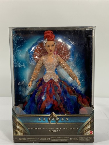 Mattel DC Aquaman Mera Royal Gown Doll FHY14 Barbie Size - Gown is ...