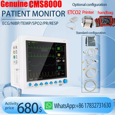 CONTEC CMS8000 Patient Monitor 12.1 inch 6-parameter Vital Sign Patient ...