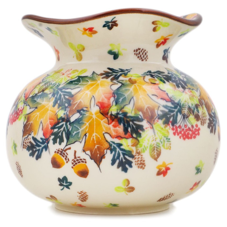 Polish Pottery Vase 6" Autumn Wind UNIKAT | eBay