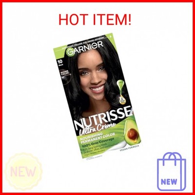 Garnier Hair Color Nutrisse Nourishing Creme, 10 Black (Licorice ...