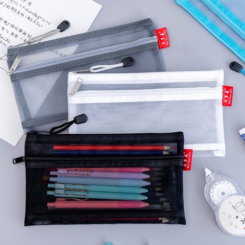 Large Capacity Stationery Pouch Nylon Stationery Holder Bag Storage Bag ...