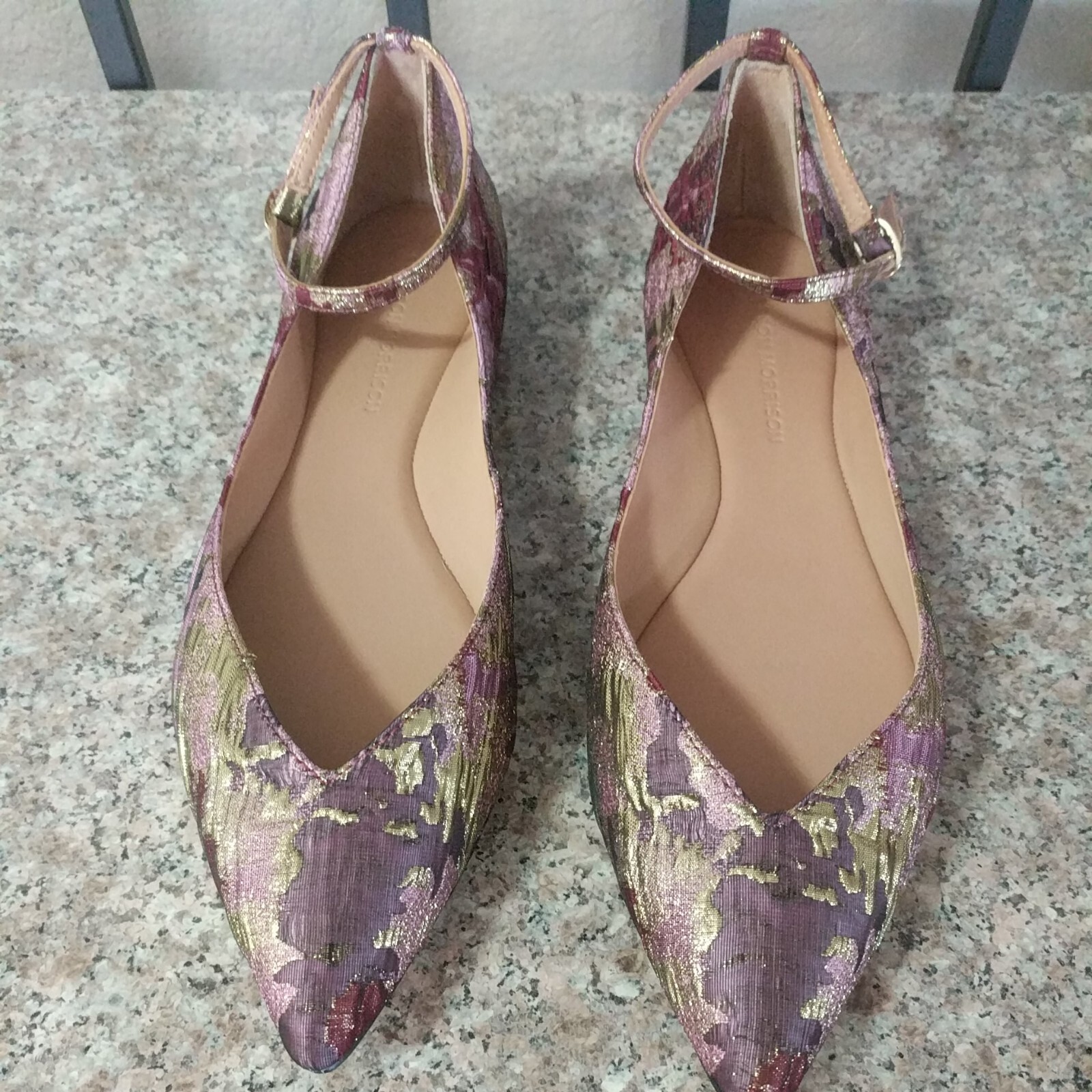 SIGERSON MORRISON SUZIE POINTY BALLET MULTICOLOR LEAT… - Gem