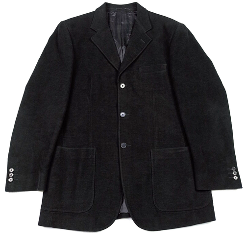 Massimo Dutti Mens Blazer Jacket UK-42 EU-52 Black 100% Cotton Sport ...