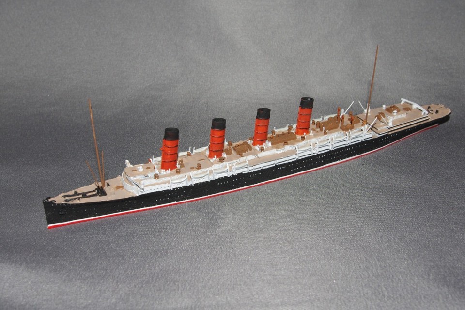 ALBATROS CUNARD PASSENGER SHIP 'RMS LUSITANIA' 1/1250 MODEL SHIP | eBay