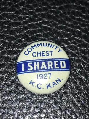 Community Chest - I Shared. Kansas City Kansas - 1927 | eBay