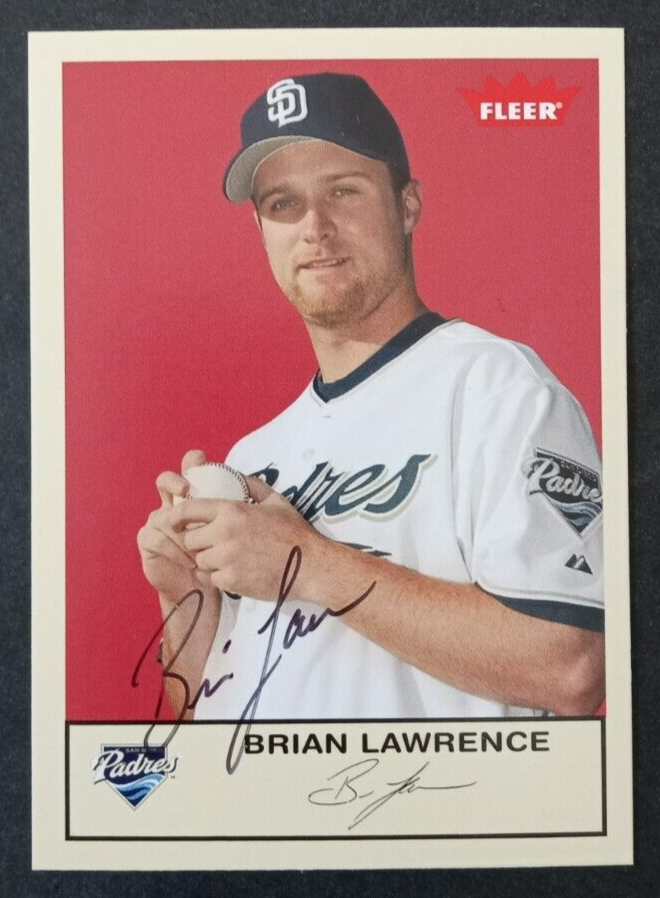 2005 Fleer SIGNED: Brian Lawrence, PADRES #276 | eBay