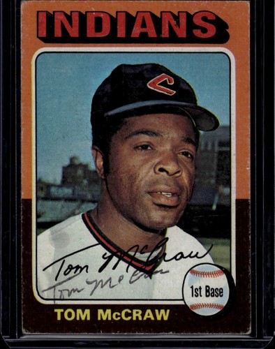 1975 Topps #482 Autographed Tom McCraw Trading Card | eBay