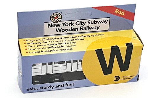 Munipals MP01-110W Wooden Subway W Train NYC MTA NYC Broadway Local R46 ...