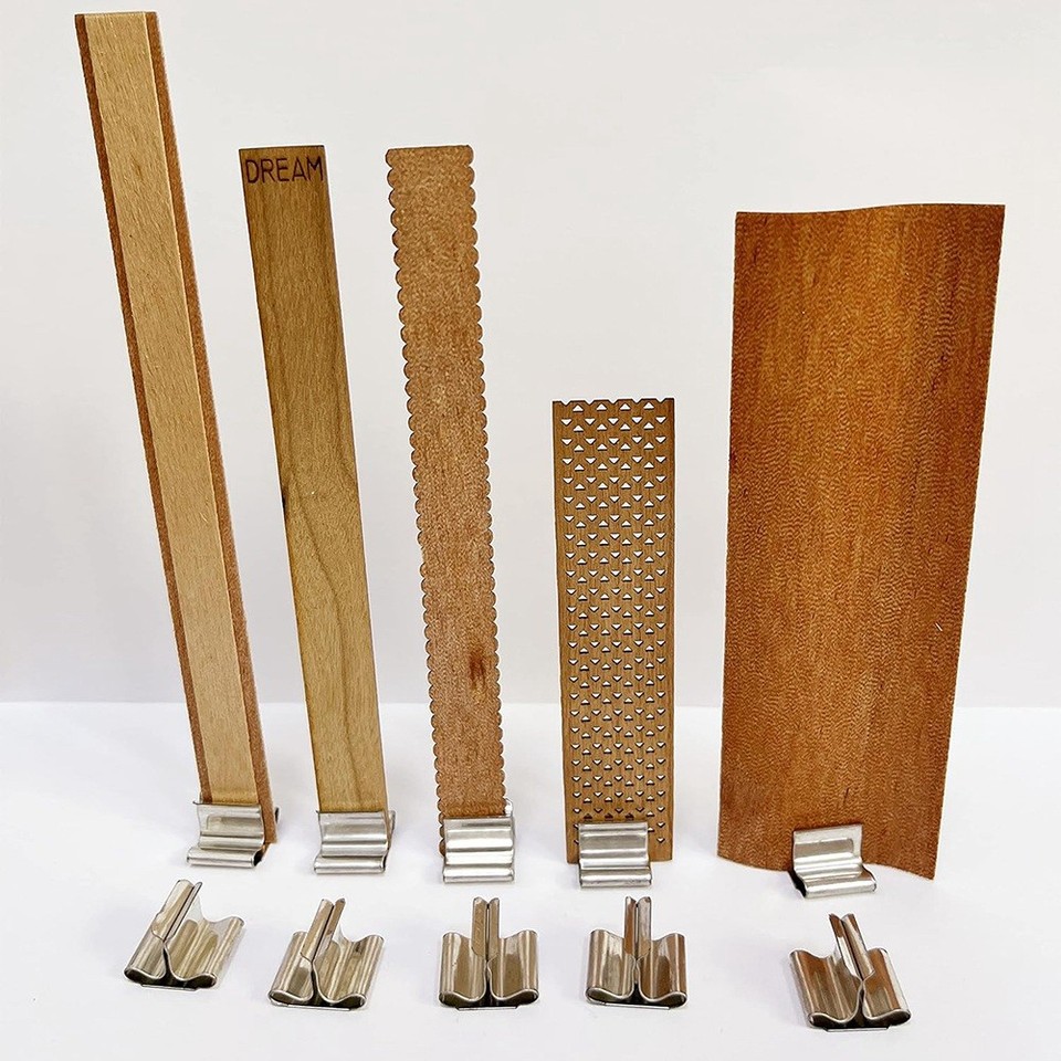 100 PCS Metal Wick Sustainer,Wick Holder for Wood Wick Candle M7W57507 ...