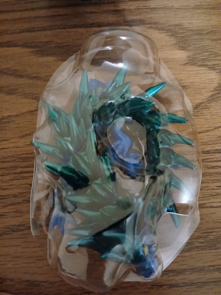 CRYSTALYNX DRAGONS Crystal Egg 12" Articulated Dragon Blue/Blue-green ...