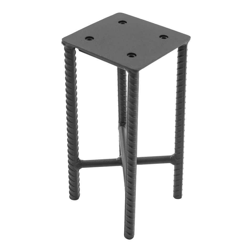 4pcs Post Base Holders U-Shape Carbon Steel Post Base Holder For 4"x 4 ...