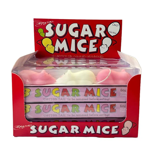 Boynes Sugar Mice Pink & White (One Packet of Three Mice) | eBay UK