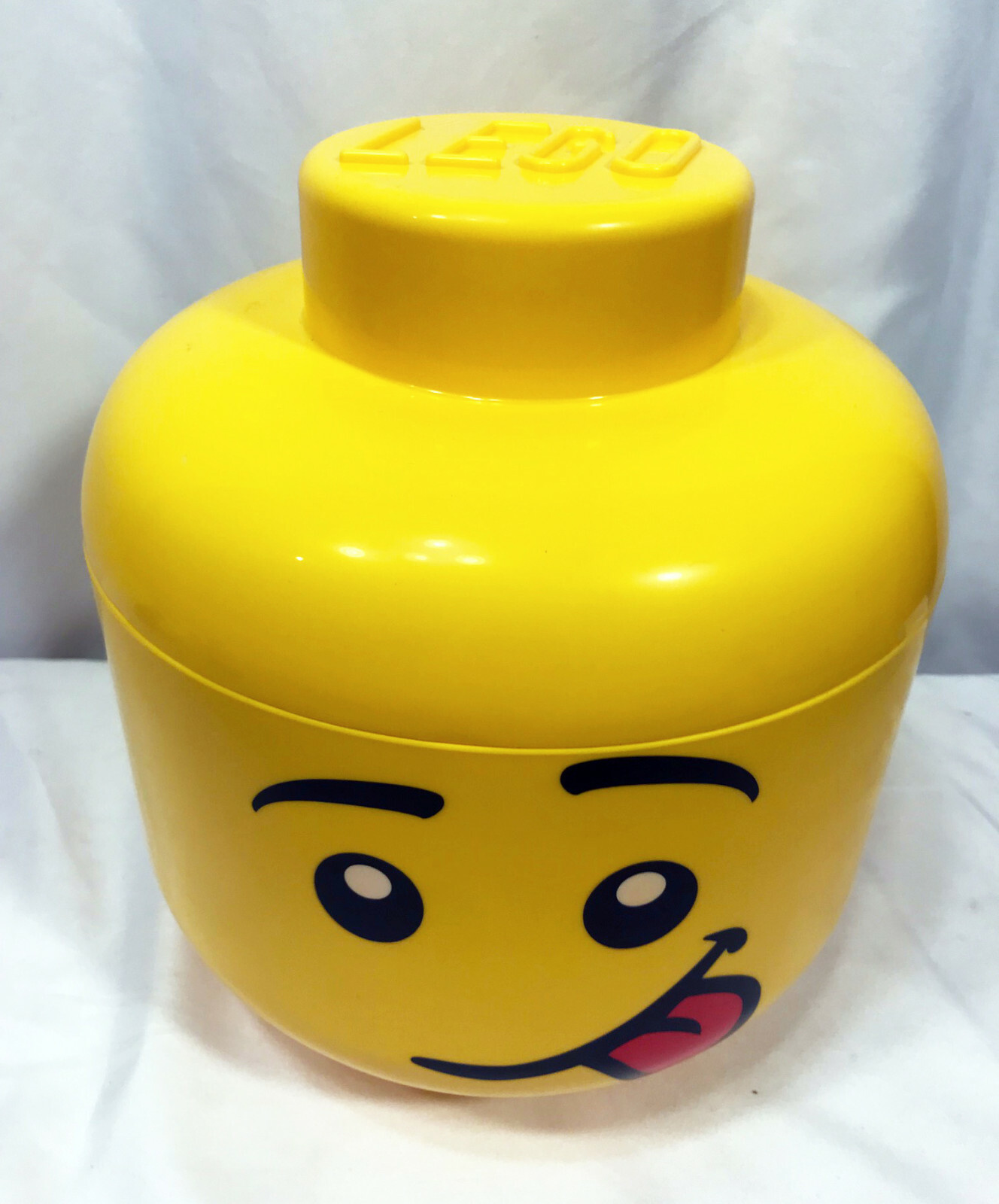 Yellow Lego Storage Head S Container Case Face W Tongue 2018 | eBay