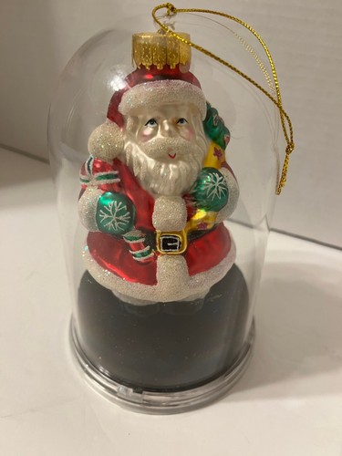 Unique Treasure Santa Claus Christmas ornament Blown Glass Hand Painted ...