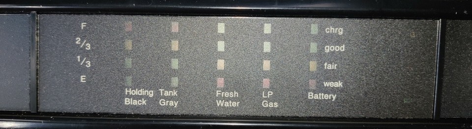 NEW JRV PRODUCTS RV RANGE HOOD MONITOR PANEL CONSOLE SWITCH W/ QUARTZ ...