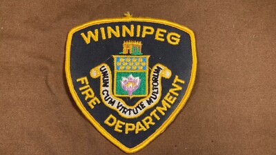 Winnipeg Manitoba Canada Fire Department Patch Lot Firefighter Vintage ...