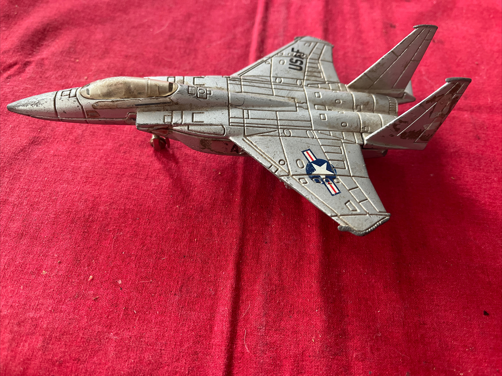 Ertl Plane Fighter USAF Jet Model F15 Metal Cast 7” Rare ERTL Vintage ...