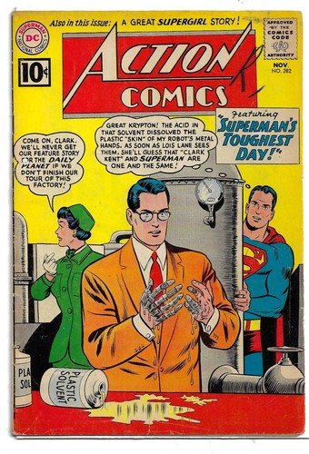 Action Comics #282 (DC) Nov 1961, 10¢ cv price, SUPERMAN, Supergirl ...
