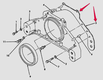 GENUINE Cummins V903 FRONT COVER GASKET 213512 | eBay