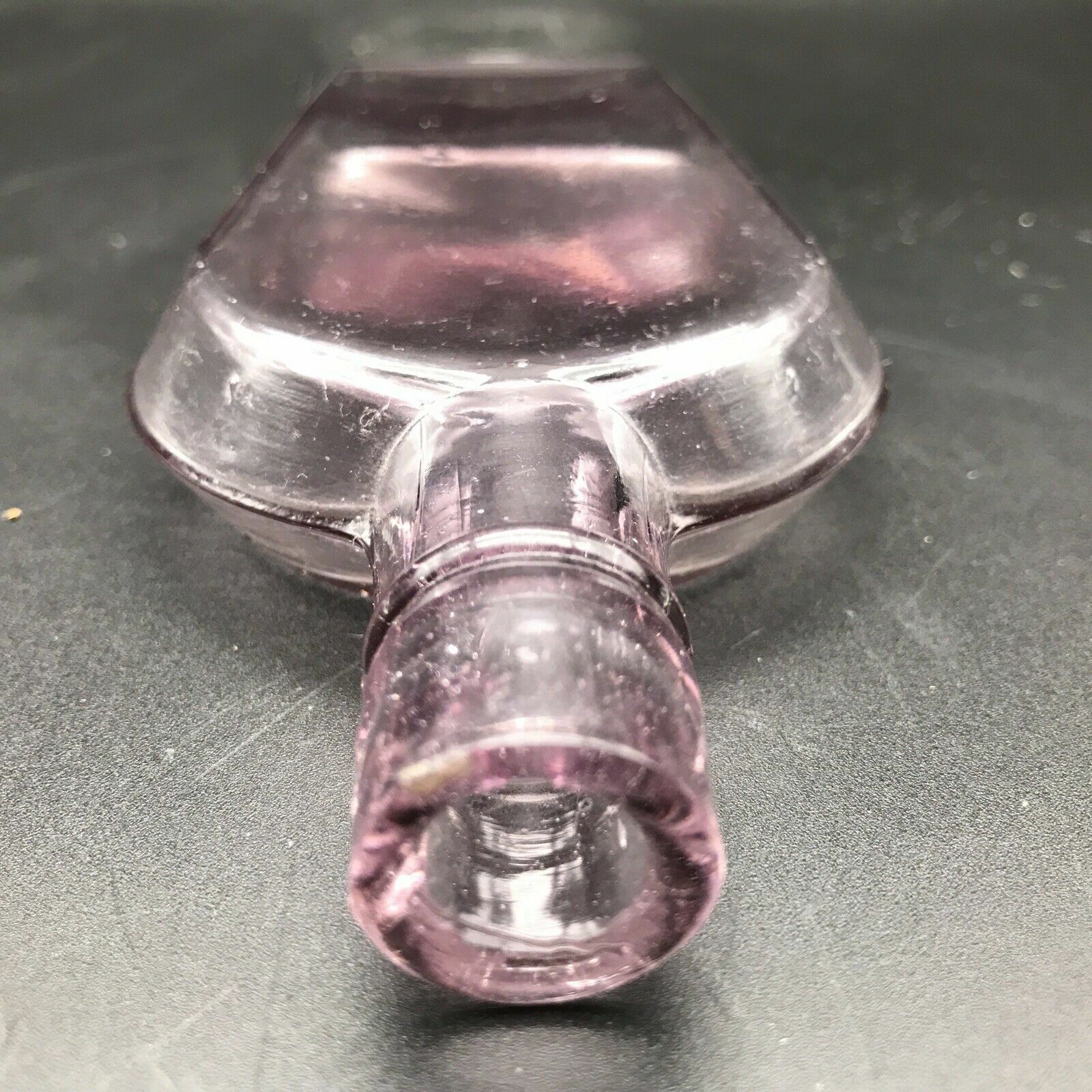 1901 BRIGHT AMETHYST TRUE FLAT SIDES COFFIN HALF PINT BELL PUNCH ...