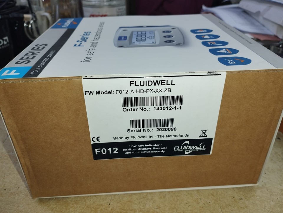 Fluidwell F012-A-HD-PX-XX-ZB Flow Rate Indicator/Totalizer (Original ...