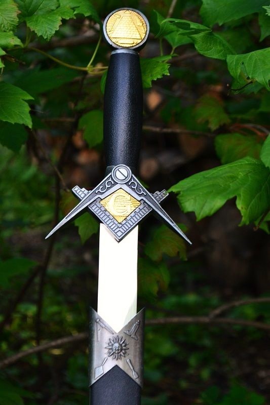 Ceremonial Masonic Dagger - Mason - Short Sword - Freemason - Square ...