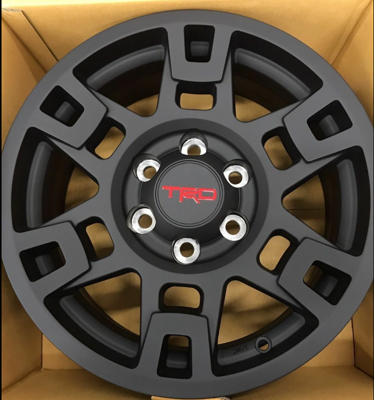 TACOMA 4RUNNER TRD PRO WHEELS MATTE BLACK PTR20-35110-BK PTR2035110BK ...
