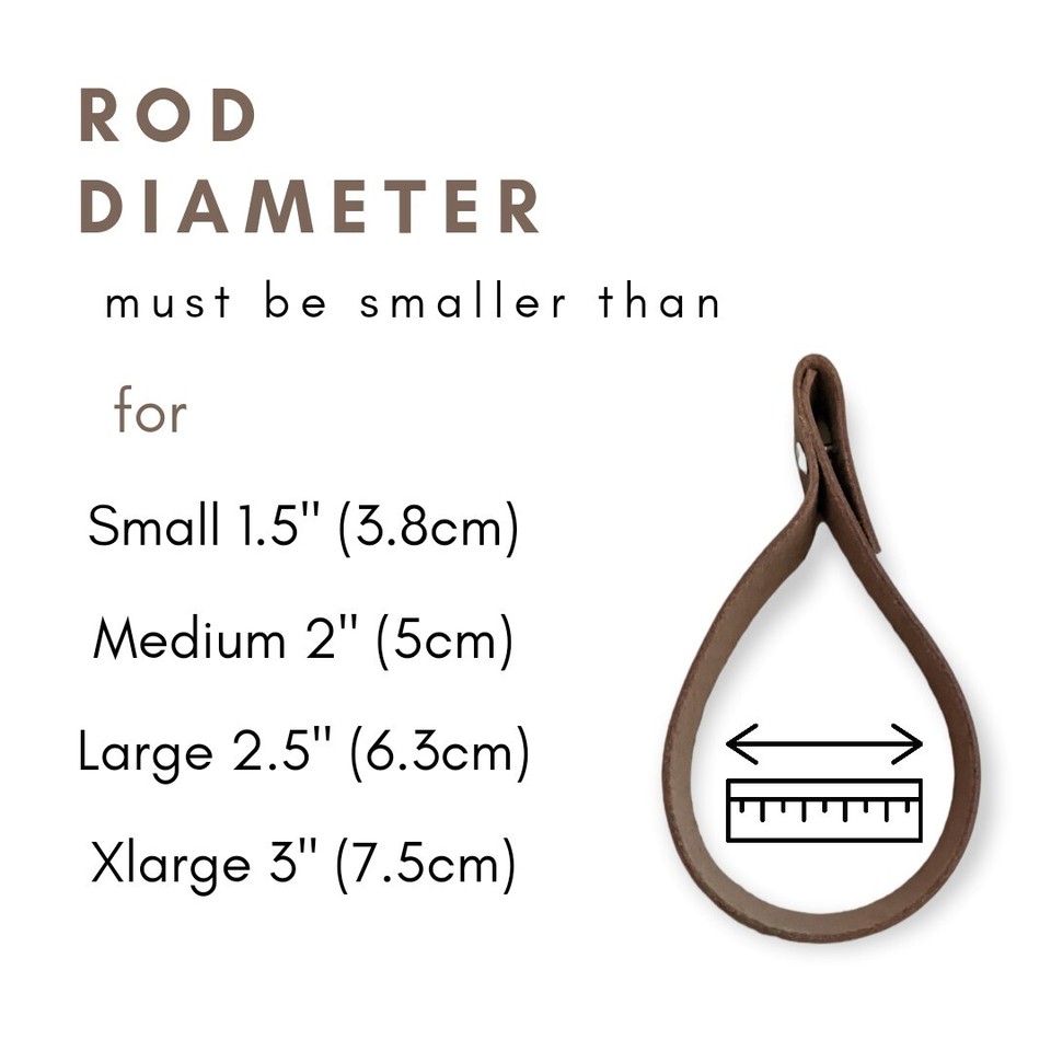 Small Leather Wall Hanging Strap, Rod Holder, Oar Paddle Towel Hanger ...