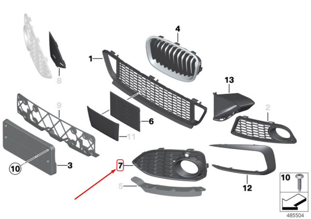 2018 BMW 1 Series F20 2015 on M140i Passengers Bumper Front Lower ...