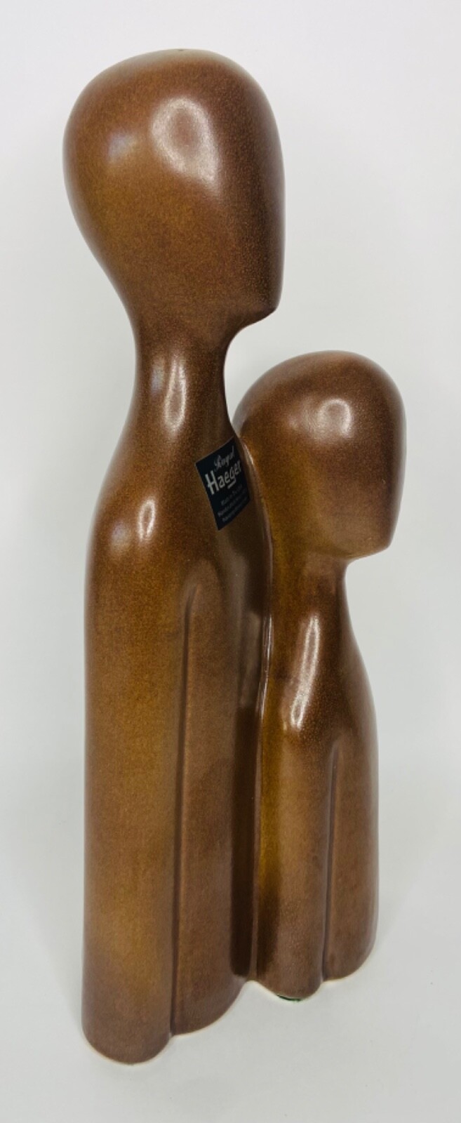 Royal Haeger Pottery Couple Man Woman 16" Brown Postmodern Art Deco | eBay