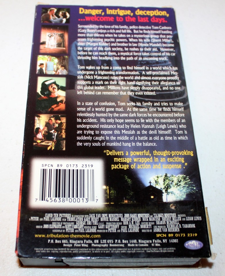 Tribulation (VHS, 2000) Gary Busey, Howie Mandel, Sherry Miller, Nick ...