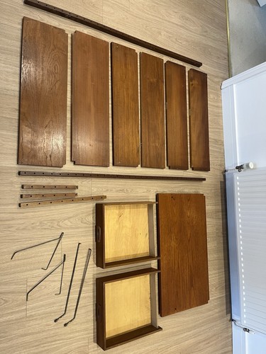 Mid Century Danish PS System Teak Wall Units Modular Ladder Shelving ...