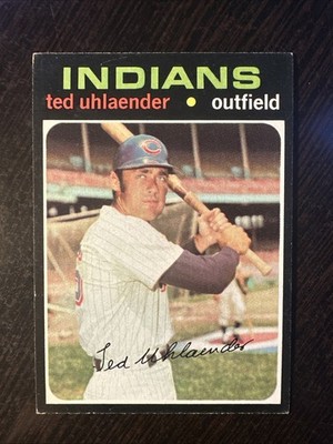 1971 TOPPS #347 TED UHLAENDER CLEVELAND INDIANS EX-MT *Hot Corner ...