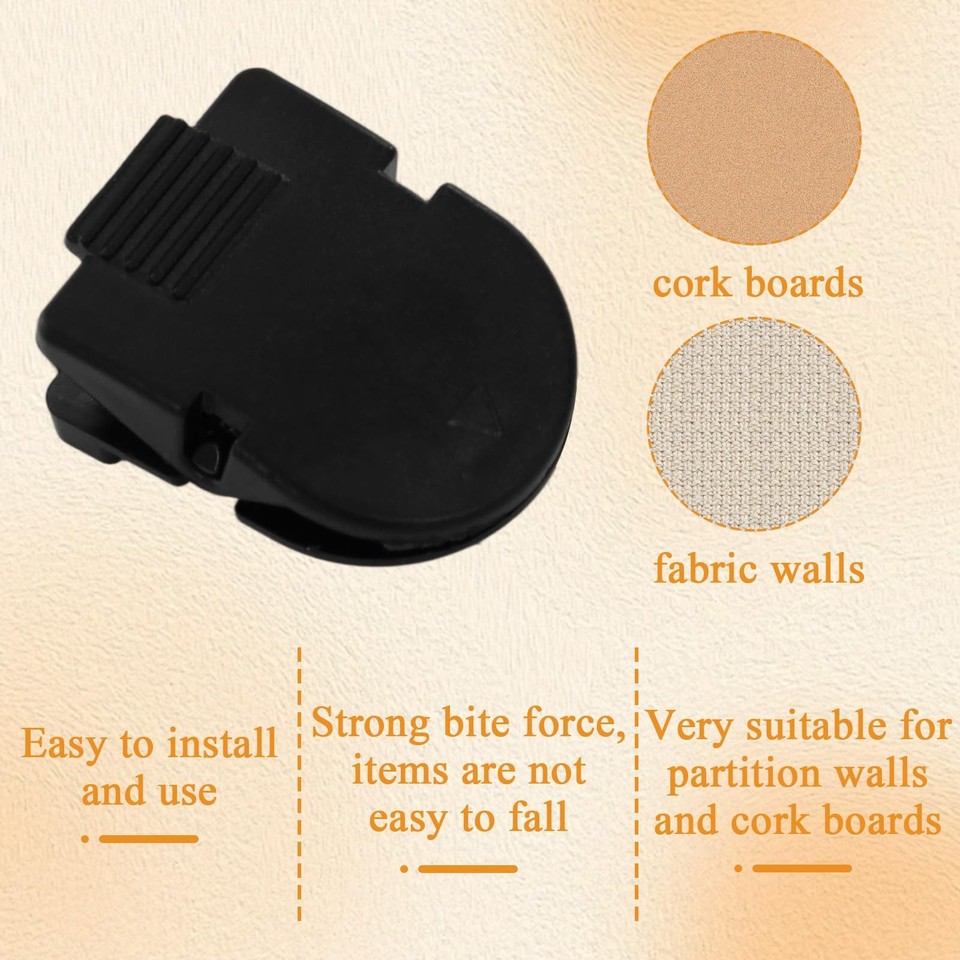 20 PCS Cubicle Clips Plastic Cubicle Clips for Fabric Walls for Hanging ...