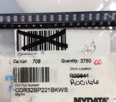 CDR32BP221BKWS KEMET Cap Ceramic 220pF 100V 10% 50 PIECES | eBay